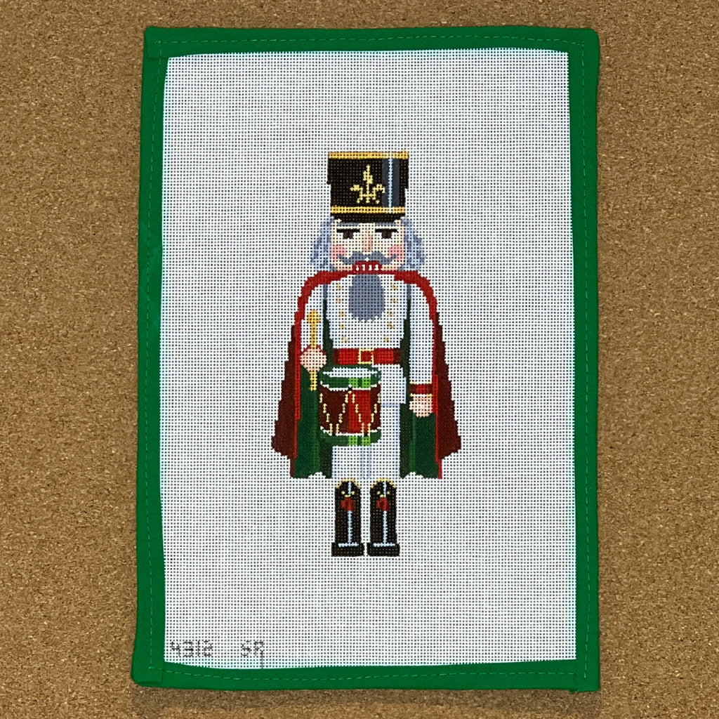 Nutcracker - Caped Drummer – Greenhouse Needlepoint
