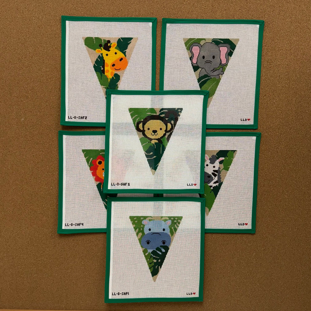 Safari Garland – Greenhouse Needlepoint