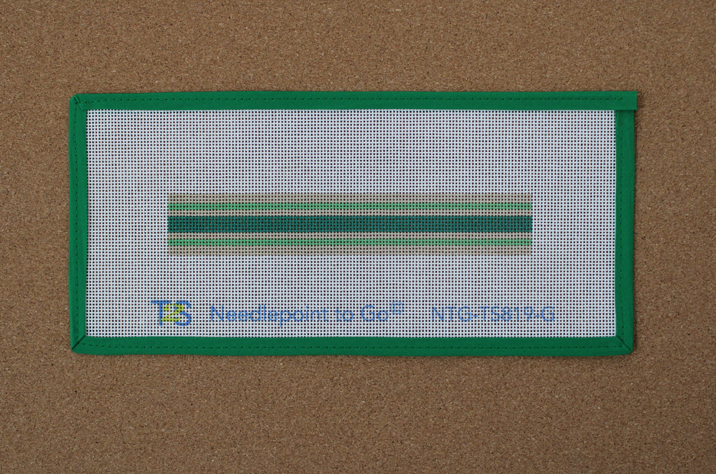 Green Stripe Key Fob – Greenhouse Needlepoint